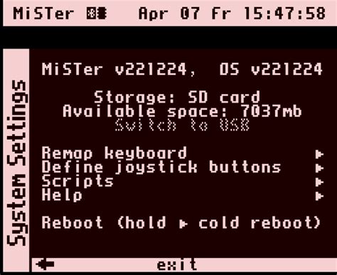 mister fpga initial setup and network mounting krystof io