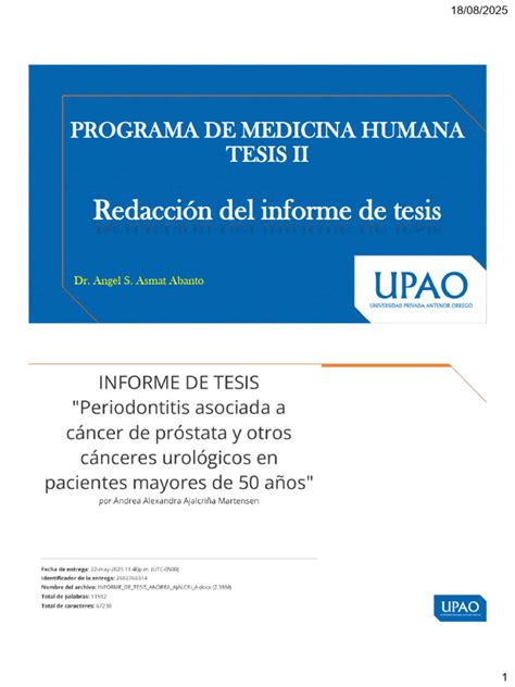 Guía Para Redacción De Tesis En Medicina Pdf Publicación Académica