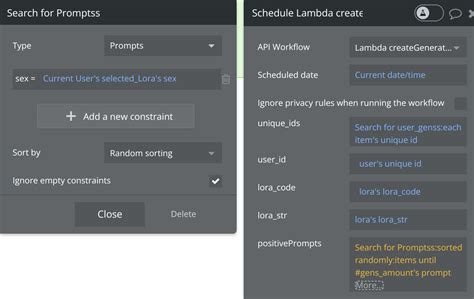 get a list of random items database bubble forum