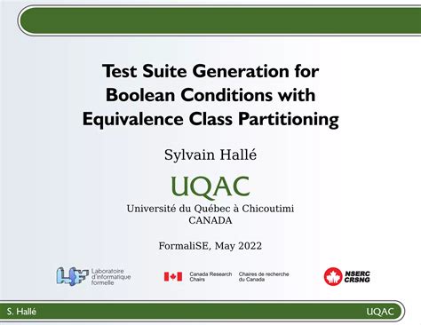 Test Suite Generation For Boolean Conditions With Equivalence Class