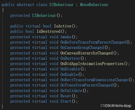 Ugui源码详解 Uibehaviour性能篇 Csdn博客