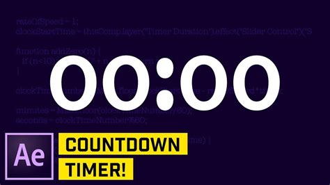 Countdown Timer After Effects Template