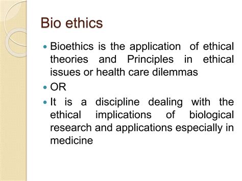 Ethics And Bioethics Pptx