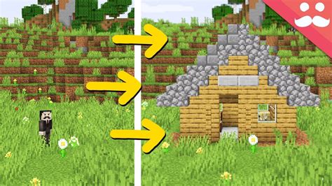 I Made A Self Building House In Minecraft Youtube