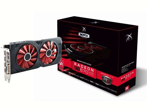Graphics Video Cards XFX Rx570 4GB RS XXX Edition Gaming Graphics Card Good Condition