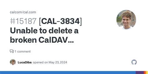 Cal 3834 Unable To Delete A Broken Caldav Integration · Issue 15187