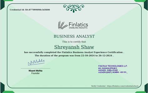 Businessanalyst Finlatics Bimtech Congratulations Career Dataanalysis Mece Bcgmatrix