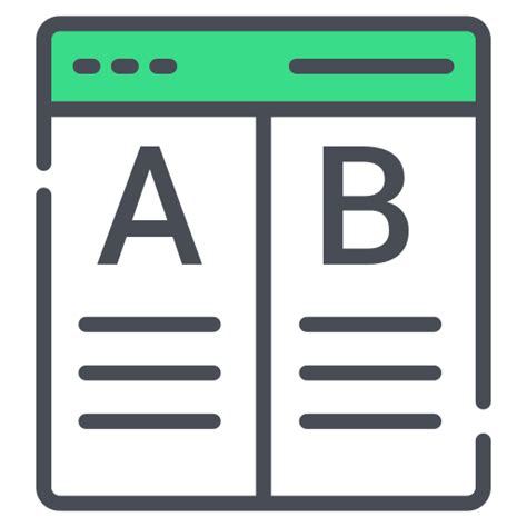 Ab Testing Generic Outline Color Icon