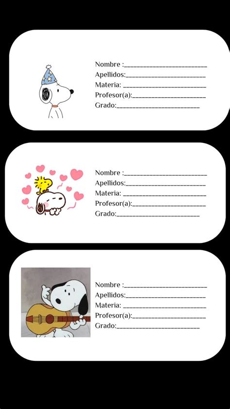 Etiquetas De Snoopy Stickers De Snoopy Para Cuadernos Etiquetas De