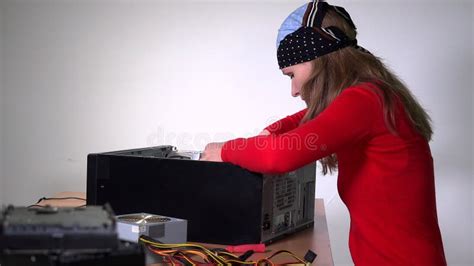 Installing The Cpu On The Motherboard On Socket Stock Footage Video