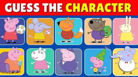 Can you guess the Peppa Pig character? It’s a fun quiz challenge! 🐽🐷 - YouTube