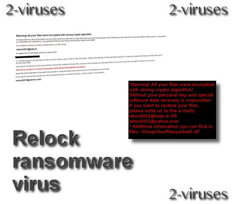 Relock Ransomware Virus How To Remove Dedicated 2 Viruses Com