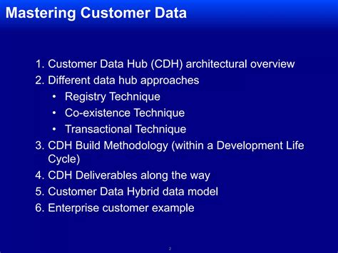 Master Data Management Methodology Pptx