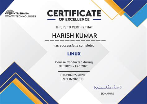 Linux Training Trishana Technologies