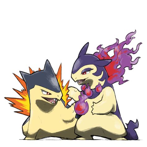 Typhlosion And Hisuian Typhlosion Pokemon Drawn By Blacknirrow Danbooru