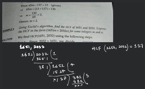 Thus 65m−11713 Given⇒65m13117130⇒m65130 2 Hence M2examp