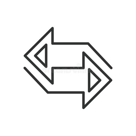 Right Left Arrows In Line Design Right Left Arrows Directional