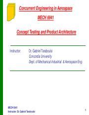 Lecture Concept Testing And Product Architecture Pdf Concurrent Engineering In Aerospace