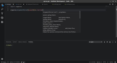 Argument List Is Shown In The Docstring Area Messes Up Parameter Hints Issue