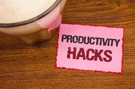 Conceptual Hand Writing Showing Productivity Hacks Business Photo Text Hacking Solution Method