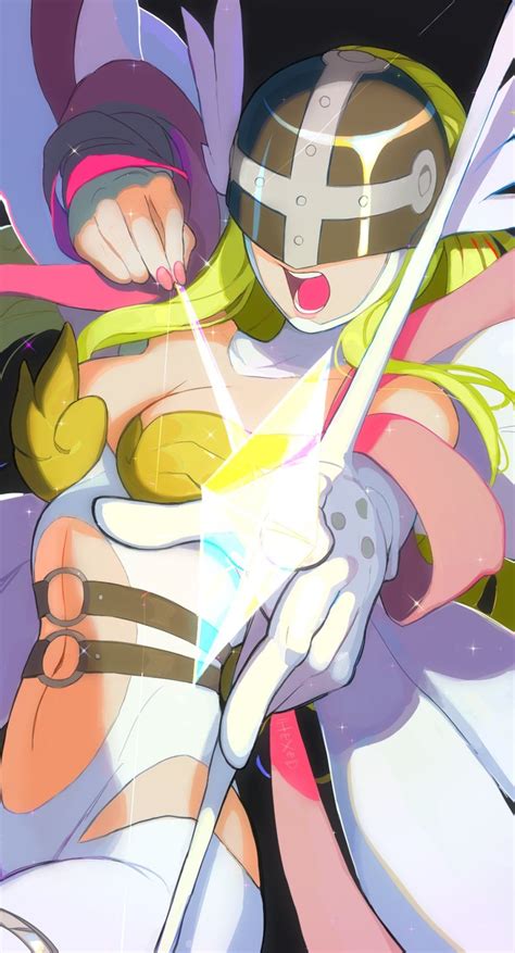 Angewomon Digimon Drawn By Rae Hexedwithluck Danbooru