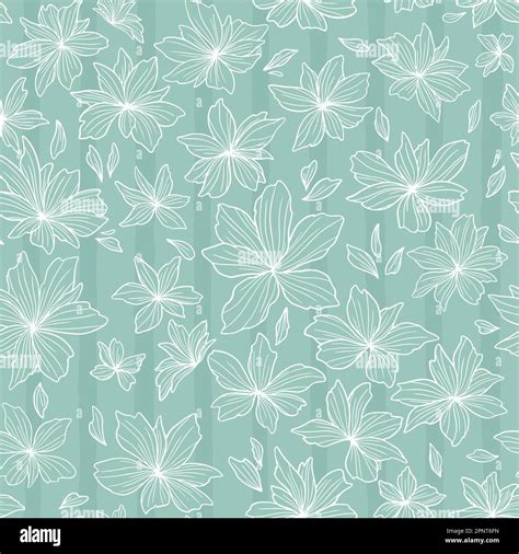 Azalea Flower Seamless Repeat Pattern Vector Illustration Background Stock Vector Image And Art
