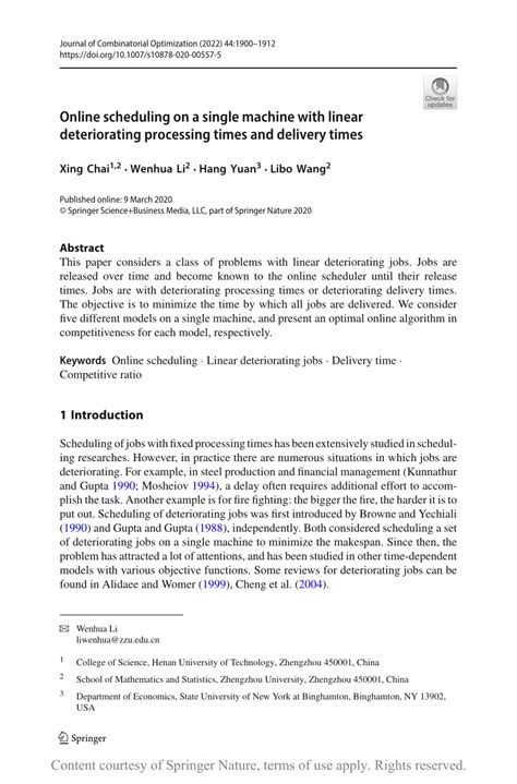Online Scheduling On A Single Machine With Linear Deteriorating