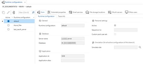 Runtime Configurations Thinkwise Documentation