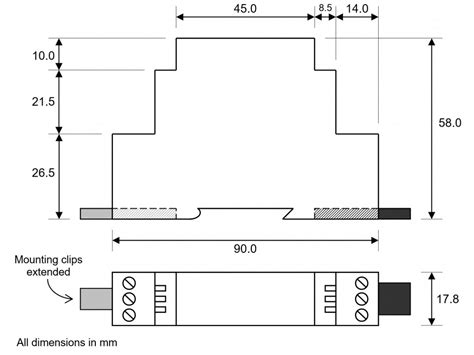 DIM DIN LED Dimmer Dual Output Switch Controlled DIN Mount PWM V V A Low Voltage