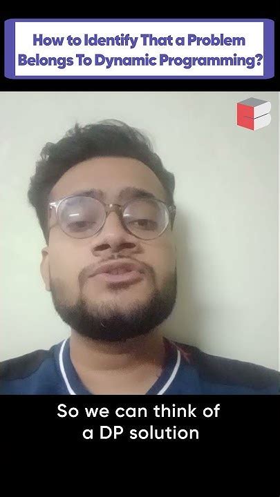 How To Identify Dynamic Programming Problems Shorts Youtube