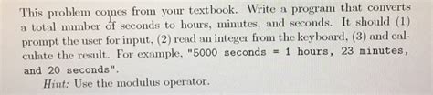 Solved This Problem Comes From Your Textbook Write A
