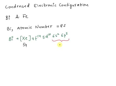 Solved Write The Condensed Ground State Electron Configuration For