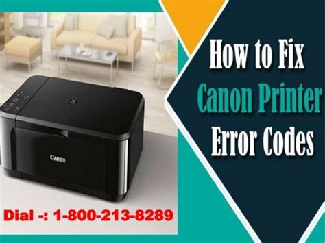 Fix Canon Printer Error Code And Messages