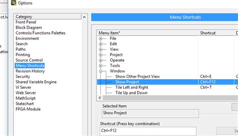 add shortcut for switching to project explorer ni community