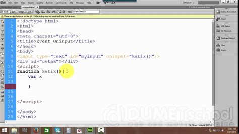 Mengenal Event Oninput Javascript Youtube