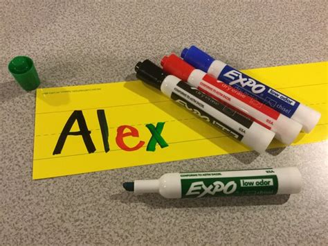 Expo 80074 Assorted Color Low Odor Chisel Tip Dry Erase Marker 4 Pack