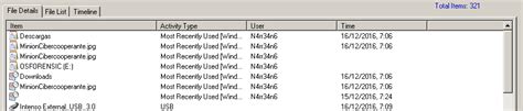 Visión Del Timeline Con Osforensics En Windows Follow The White Rabbit