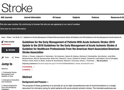 Acute Stroke Amboss Rotation Prep