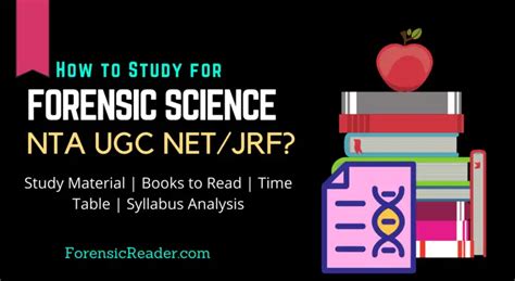 Tips Books How To Prepare For NTA UGC NET JRF Forensic Science