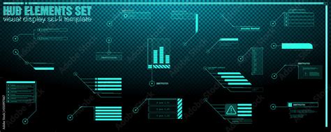 interface elements hud ui gui vector callout titles set futuristic