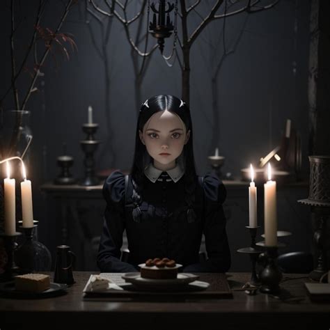 Premium Ai Image Angry Wednesday Addams Premium Ai Image Angry Wednesday Addams
