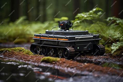 Premium Photo Robot Explorer Mapping Uncharted Territory