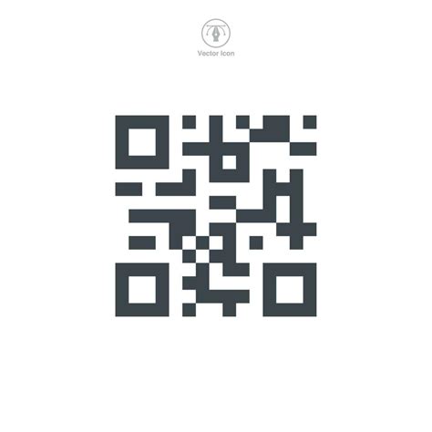 Scan Qr Code Icon Barcode Icon Symbol Vector Illustration Isolated On