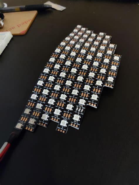 Custom Led Rave Mask Project Near Completion Leds And Multiplexing