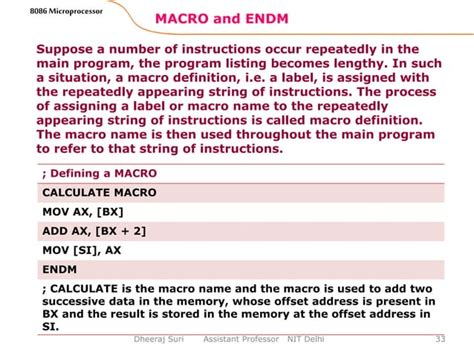 Time Delay Programs And Assembler Directives 8086 Pptx
