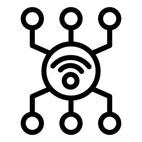 Premium Vector Wifi Network Icon Outline Wifi Network Vector Icon For Web Design Isolated On