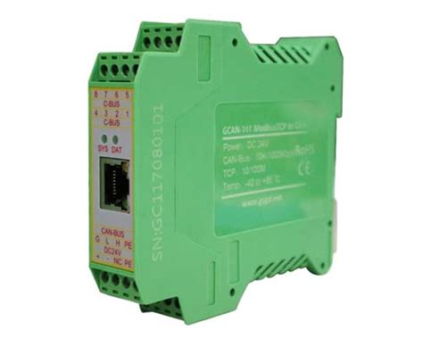 Gcan 205 Modbus Tcp To Can Converter Can Bus Gateway