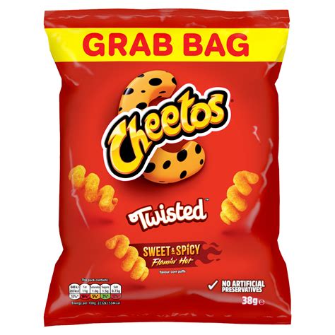 Cheetos Twisted Sweet And Spicy Grab Bag Crisps 38g One Stop