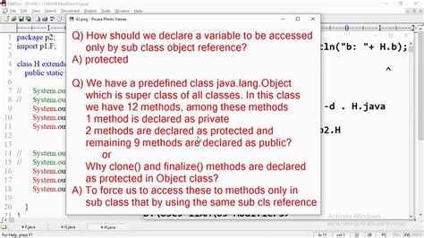 Accessibility Modifiers Session 2 Faqs By Hari Krishna Youtube