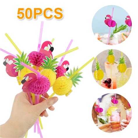 50 шт./партия, бумажные соломинки для напитков | AliExpress